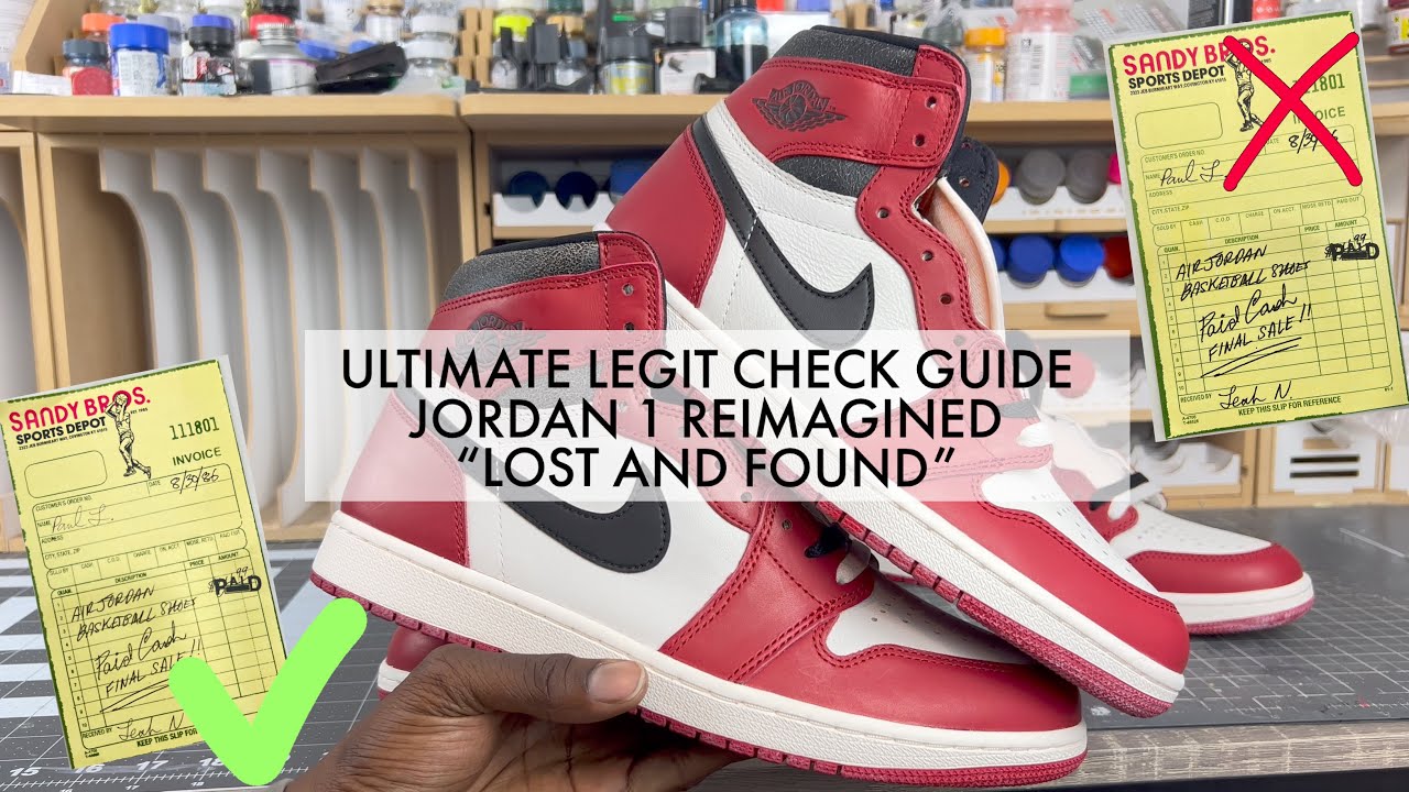 ULTIMATE LEGIT CHECK GUIDE JORDAN RETRO 1 CHICAGO “LOST AND FOUND” |REAL VS FAKE