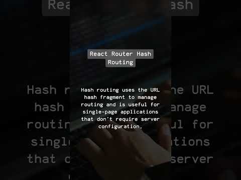 How can you implement hash routing in React Router? #shorts #reactjs