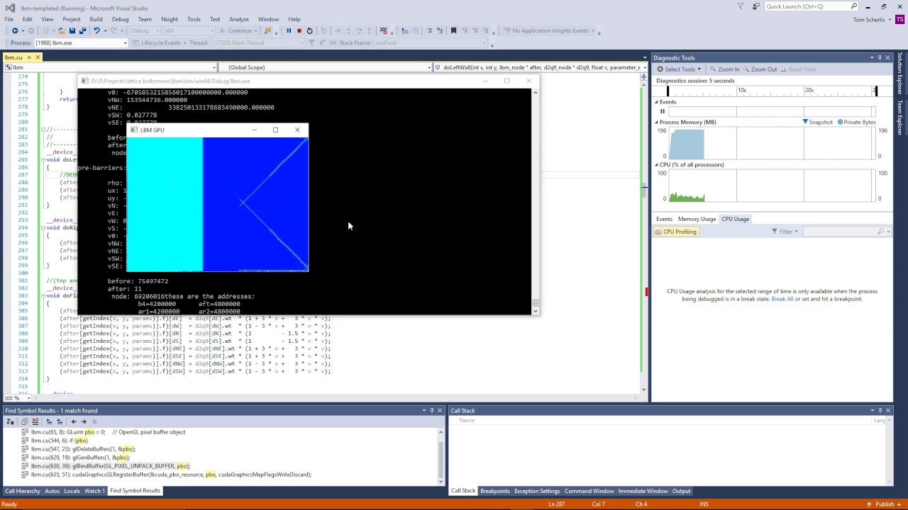 lbm cuda test 2