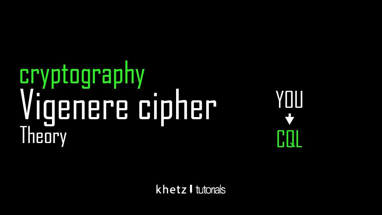 Vigenere Cipher Theory | Cryptography | Khetz Tutorials