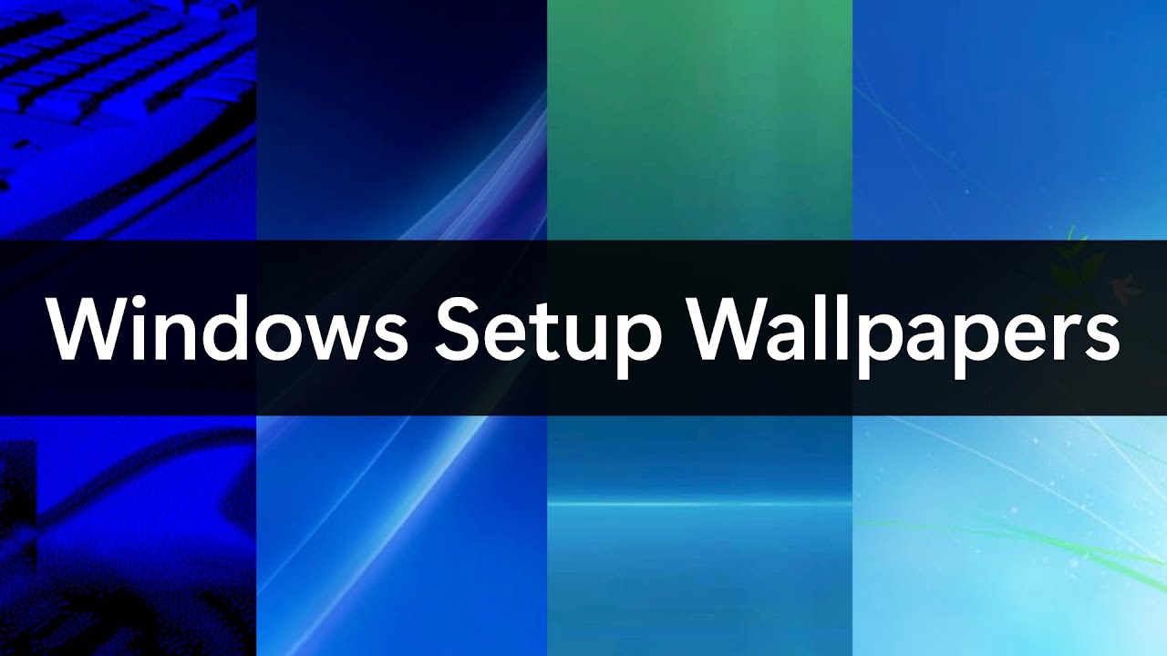 Windows Setup Wallpaper Evolution!