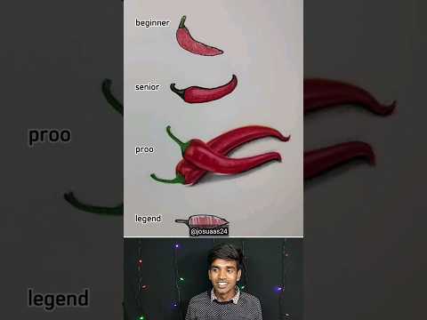 how to draw a Chilli pepper