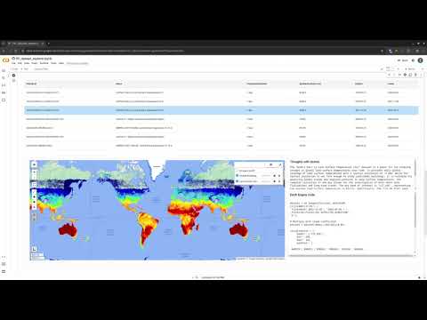 Earth Engine Dataset Explorer Empowered by Google Gemini