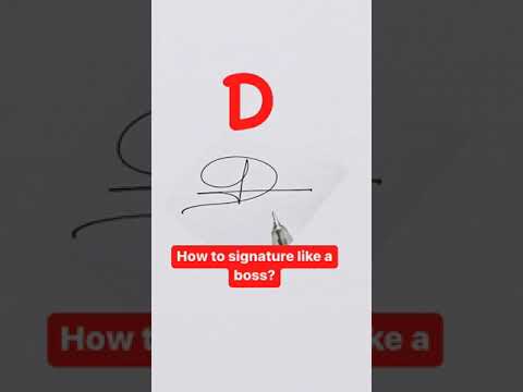 How to signature like a boss ? ll D name sign❤️