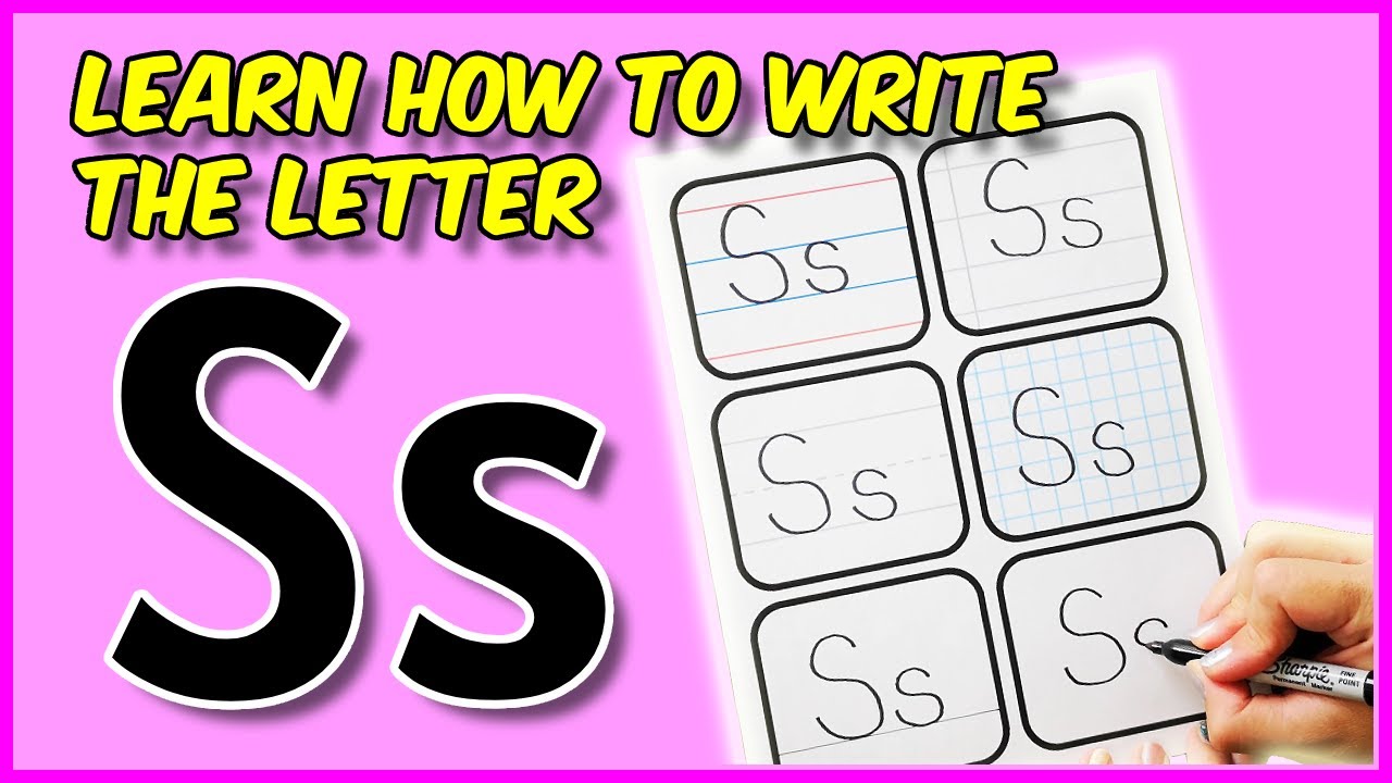 How To Write The Letter S: Step-by Step Tutorial for Students and Teachers