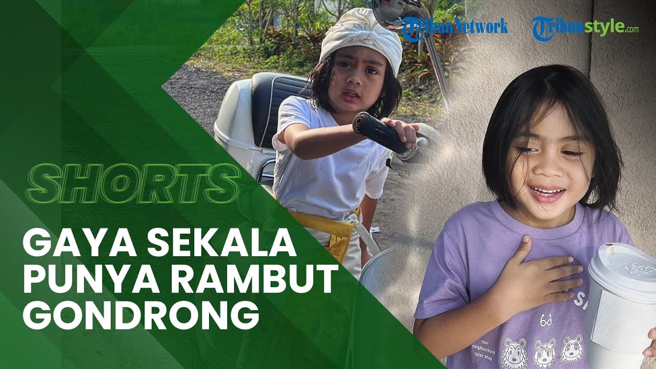 Gaya Gemas Sekala Anak Ayudia Pakai Baju Bali dan Rambut Gondrong ...
