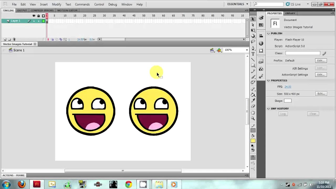 Introduction to Flash (CS5) - Vector Images