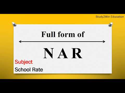 NAR ka full form | Full form of NAR in English | Subject - school rate