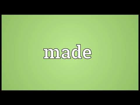 made meaning in English