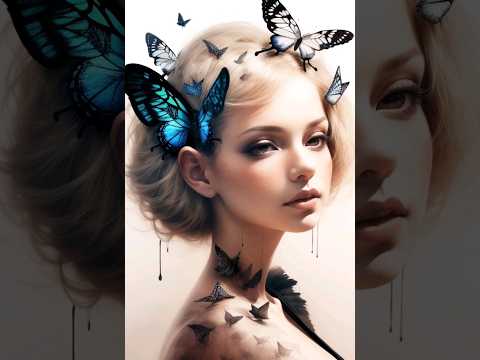 🦋 Butterfly effect Ai animation #shorts