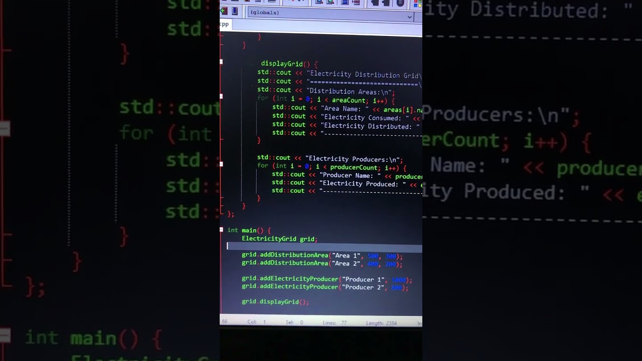 electric distribution c++ #coding #cpp #code #codemasters #codinglife #codingninja #coderstokyo