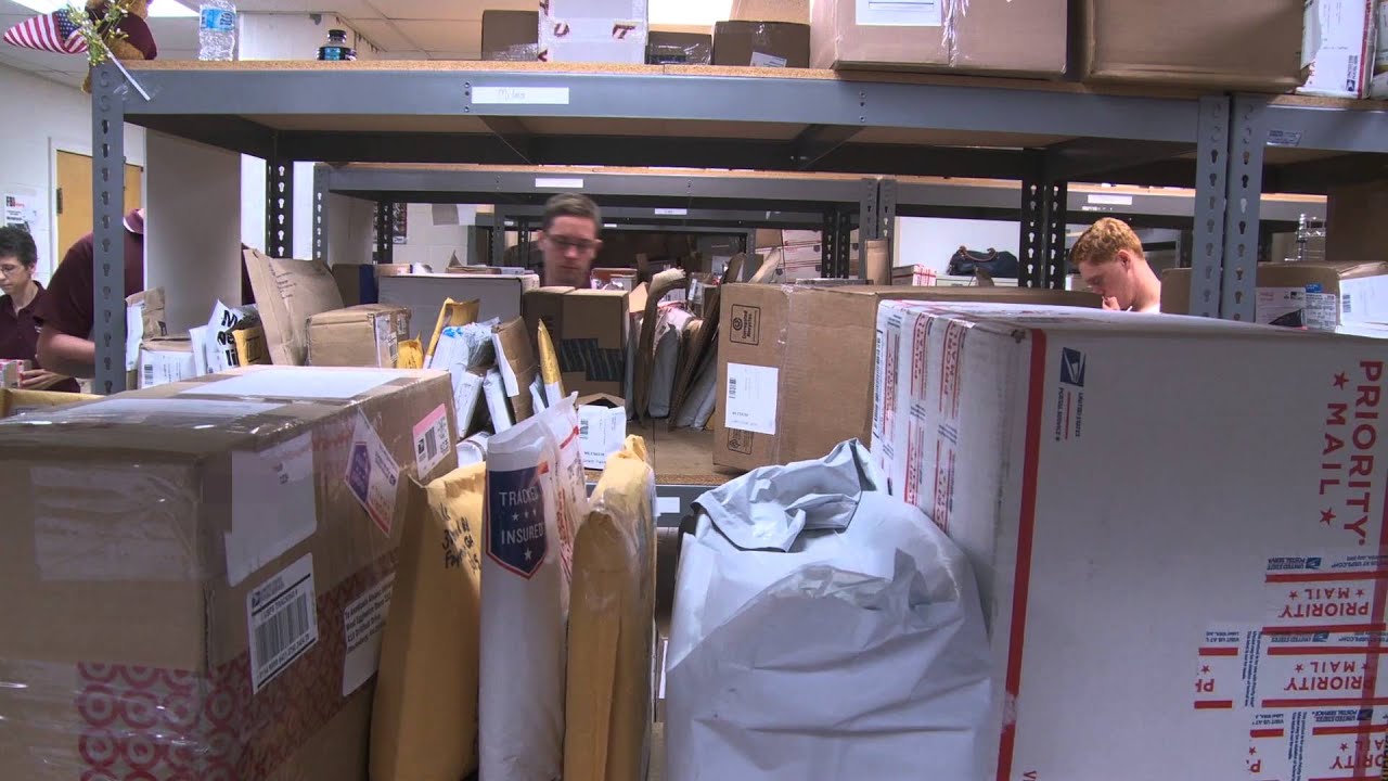 How does the mail reach Virginia Tech?