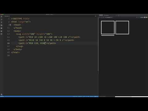 SVG Path: Drawing Lines