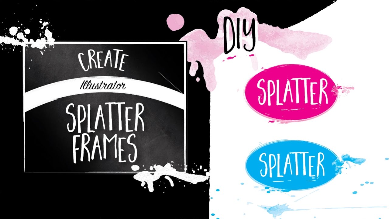 Make a Splatter Brush Frame in Illustrator