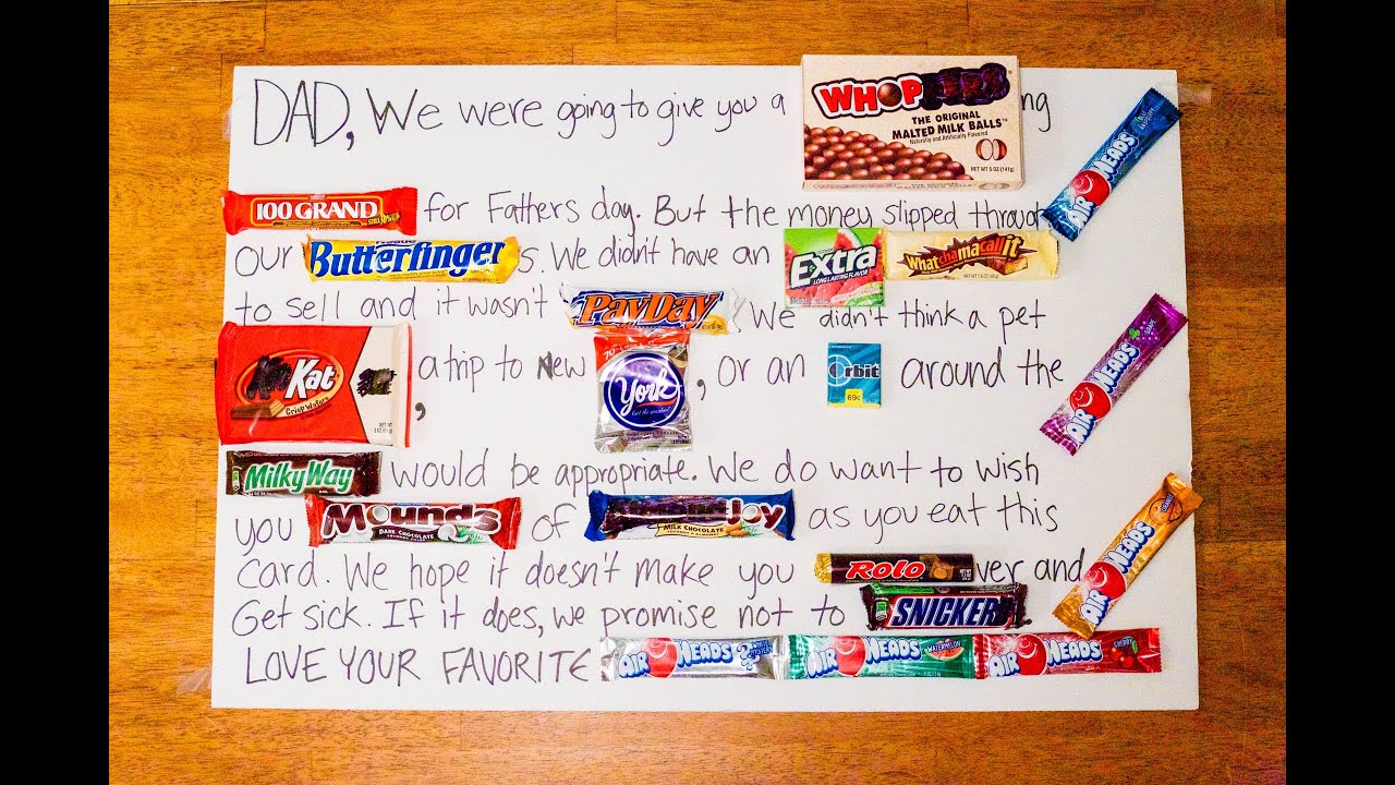 Fathers Day Candy Poster