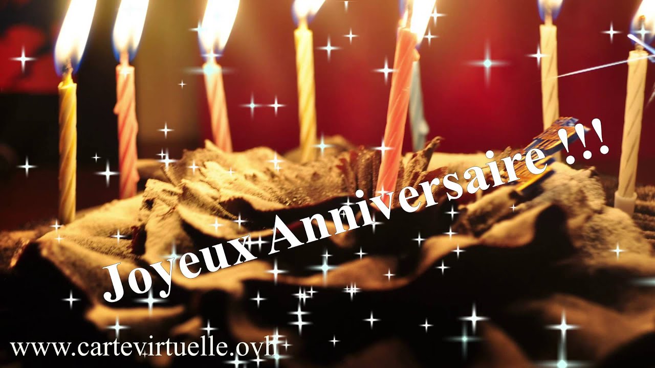 JOYEUX ANNIVERSAIRE N°1 - Carte Virtuelle Vidéo Animée Gratuite