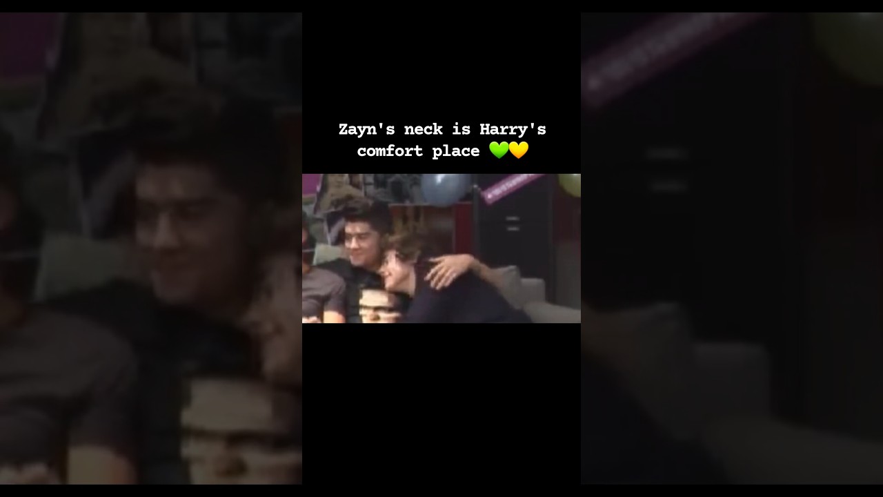 Zayn's neck is Harry's comfort place 😍#harrystyles #zaynmalik