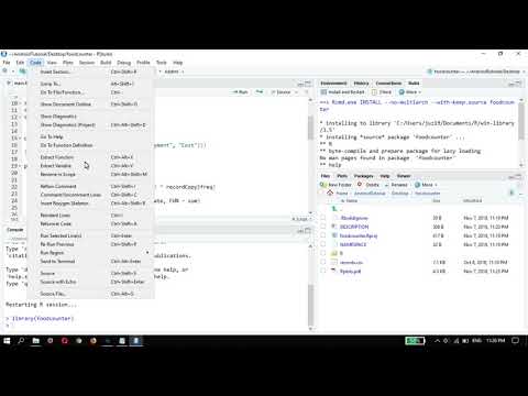R Documentation using RStudio and Roxygen