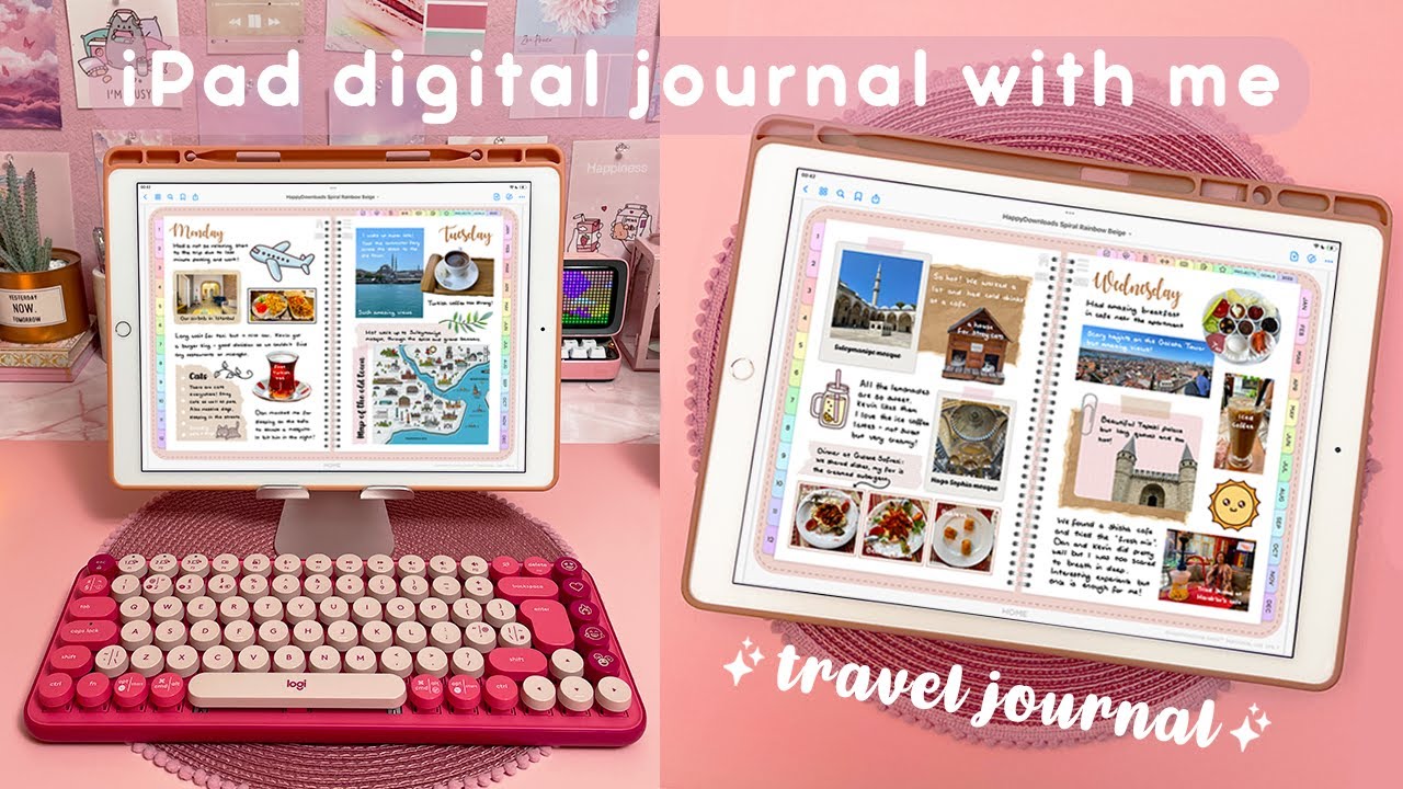 Digital Journal with me on iPad Pro ✨ Digital Journaling in Goodnotes | iPad travel journal