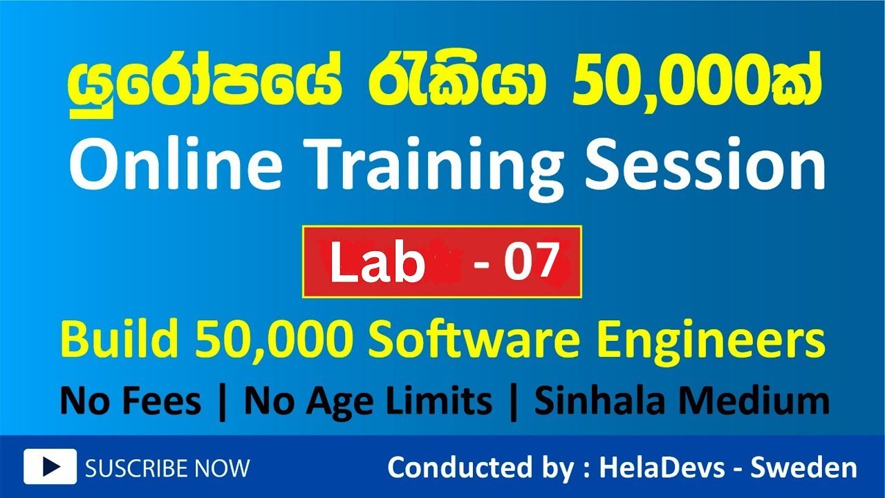 Lab 07 _ Functions, Modules, Unit Testing | Python Introduction | Python Installation | Sinhala