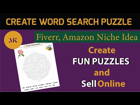 Create word search puzzle | fun puzzle | Earn Online | power point | maria khan