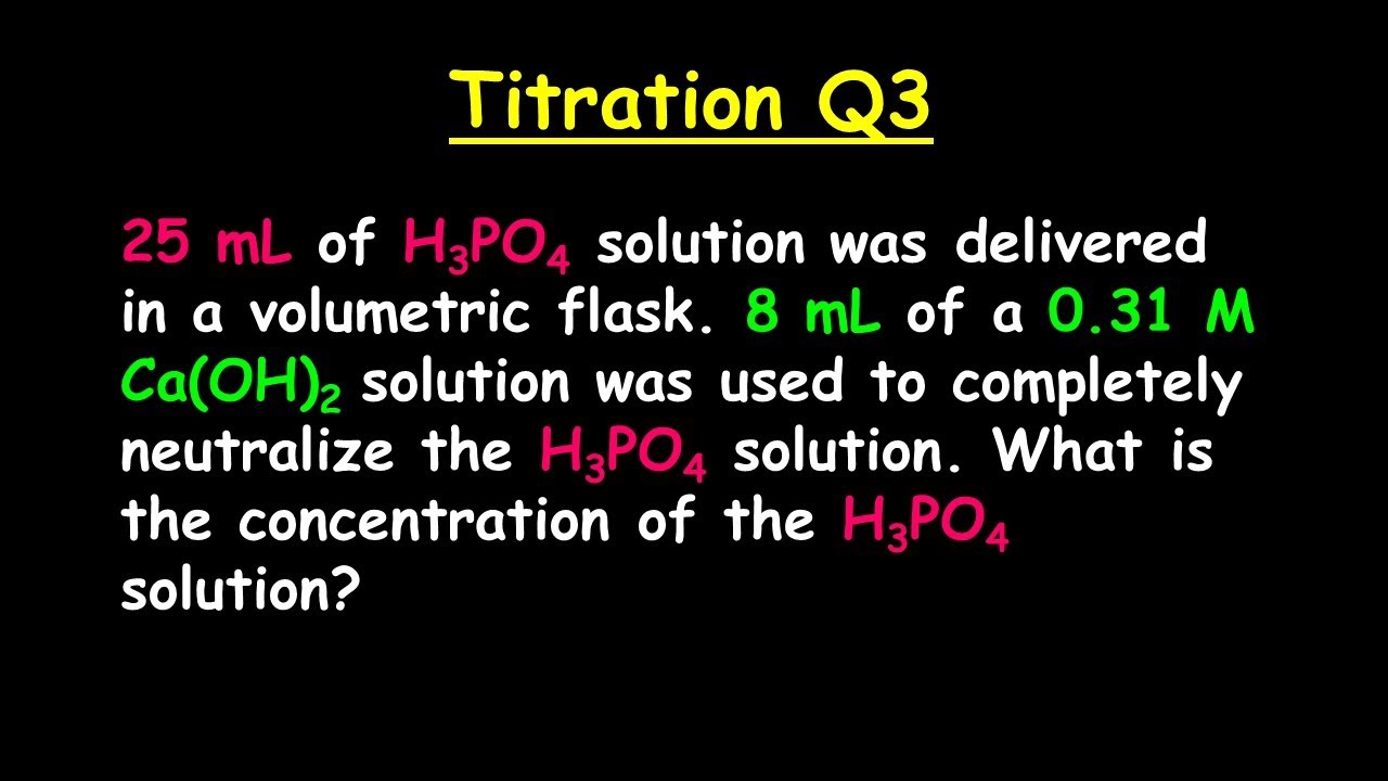 Titration Q3