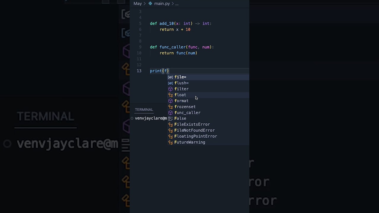 Python 3 |  Passing Functions.. To Other Functions! #coding #programming