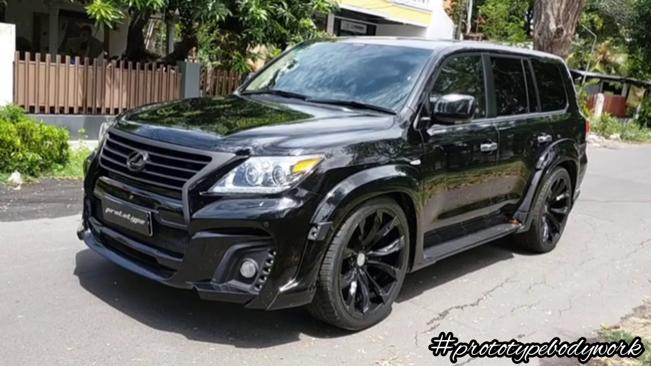 Lexus LX570 : Wald black bison bodykit & Over fender + Velg R24 Wald Jarret