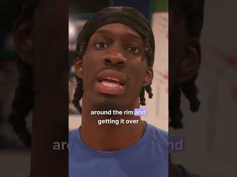 Baylor commit Jason Asemota demonstrates a reverse Mikan drill he uses ...