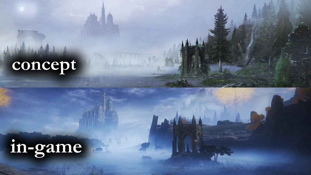 Elden Ring - Concept Vs. In-game | Fields