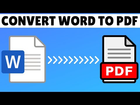 How to Convert Word Document to PDF | Word File to PDF Converter