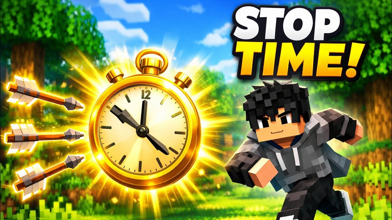 Real Time Control in Minecraft! ⏳ Time Stop Mod