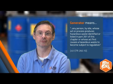 RCRA FAQ: What is a Hazardous Waste Generator?
