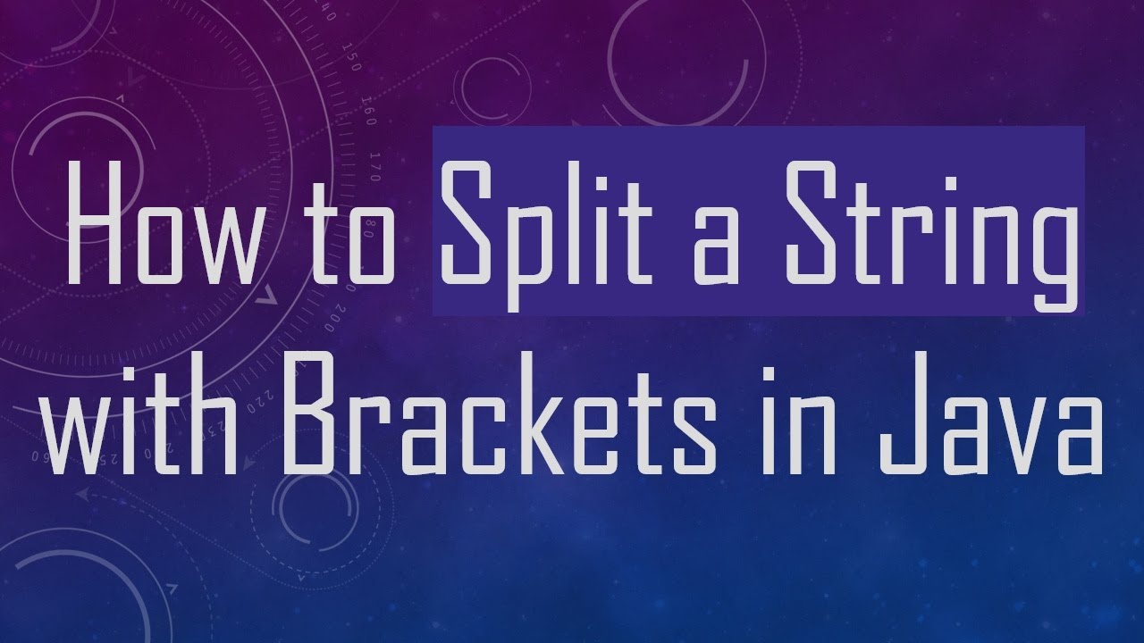 How to Split a String with Brackets in Java