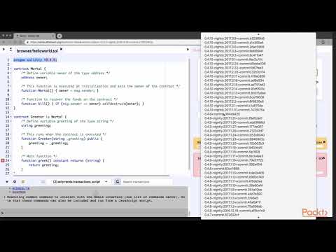 Learn Creating Smart Contracts with Ethereum Working with Remix – The Solidity Browser IDE ...