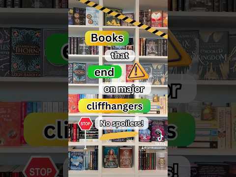 Fantasy books that end on major cliffhangers #booktube #booktok #fantasybookrecommendations #books