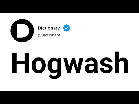 Hogwash Meaning In English