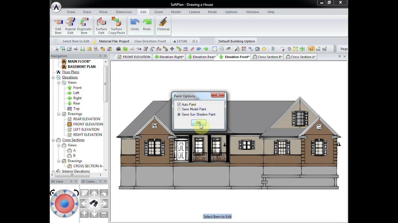 SoftPlan New Features: Elevations | Automatic Shadows