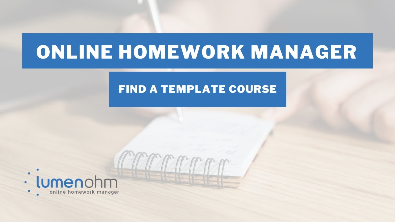 How to Find a Template Course in Lumen OHM