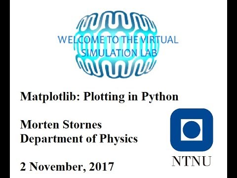 Matlibplot - Plotting in Python