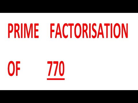 PRIME FACTORISATION OF 770