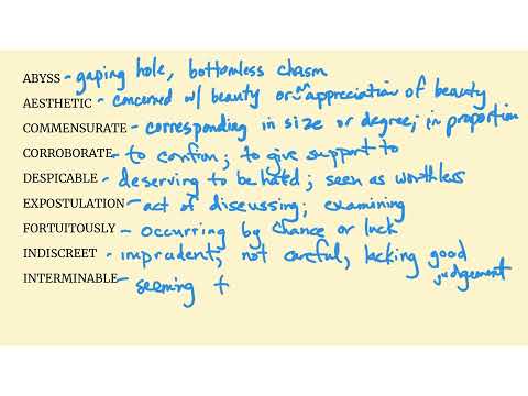 Vocab Terms from Gatsby Chapters 7-9
