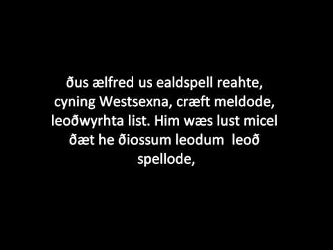 The Meters of Boethius: Proem (in old English) Anglo-Saxon
