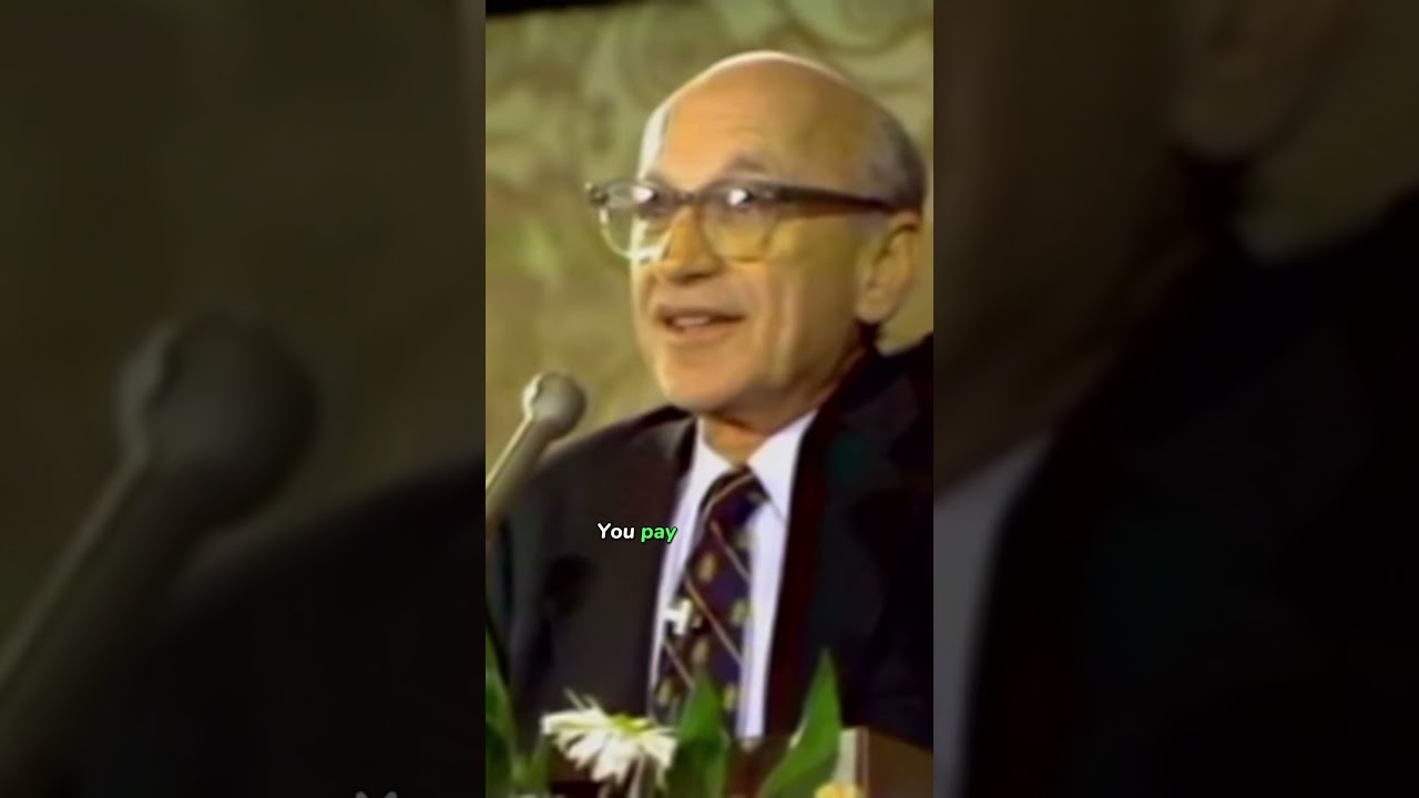 Milton Friedman on inflation, taxes, and government spending #money #economy #government #inflation
