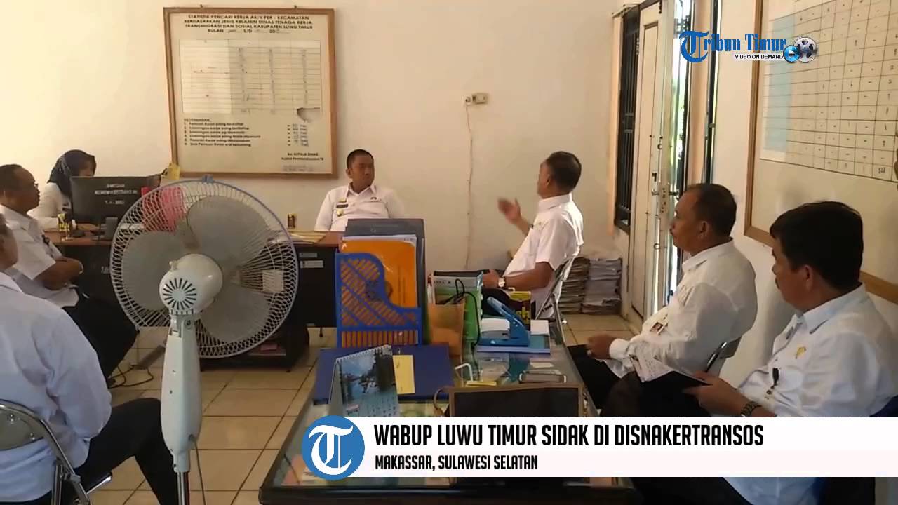 Wabup Luwu Timur Sidak di Disnakertransos