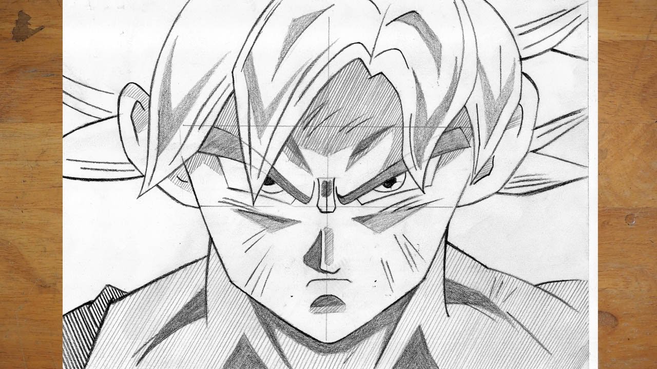 How To Draw Goku UI | Step by Step Tutorial | Beginners Drawing