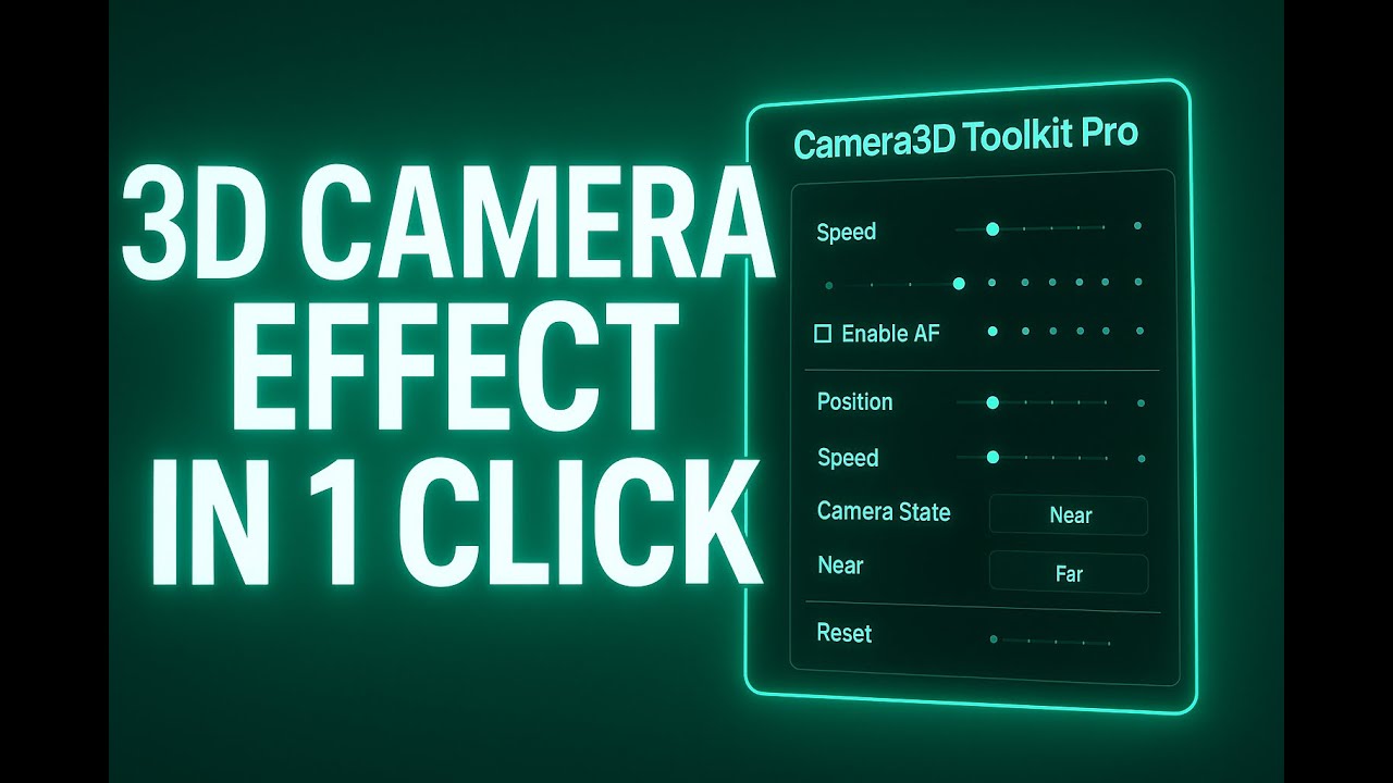This Plugin Makes 3D Camera Animation INSANELY Simple