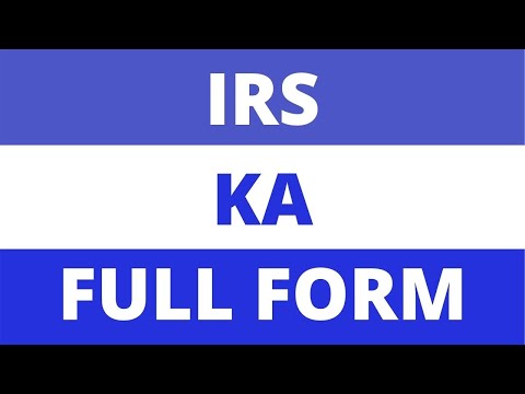 IRS Full form | What is the full form of IRS ?