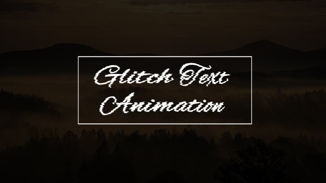 Quick Glitch Text Animation After Effects | After Effects Tutorial