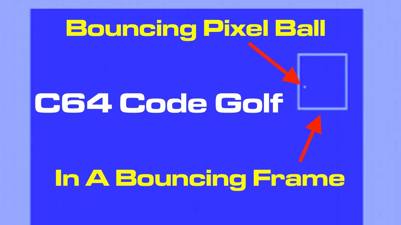 C64 BASIC Bouncing Pixel Inside Bouncing Sprite Optimization Challenge